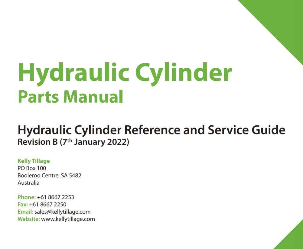 Hydraulic Manuals - Kelly Tillage South Africa