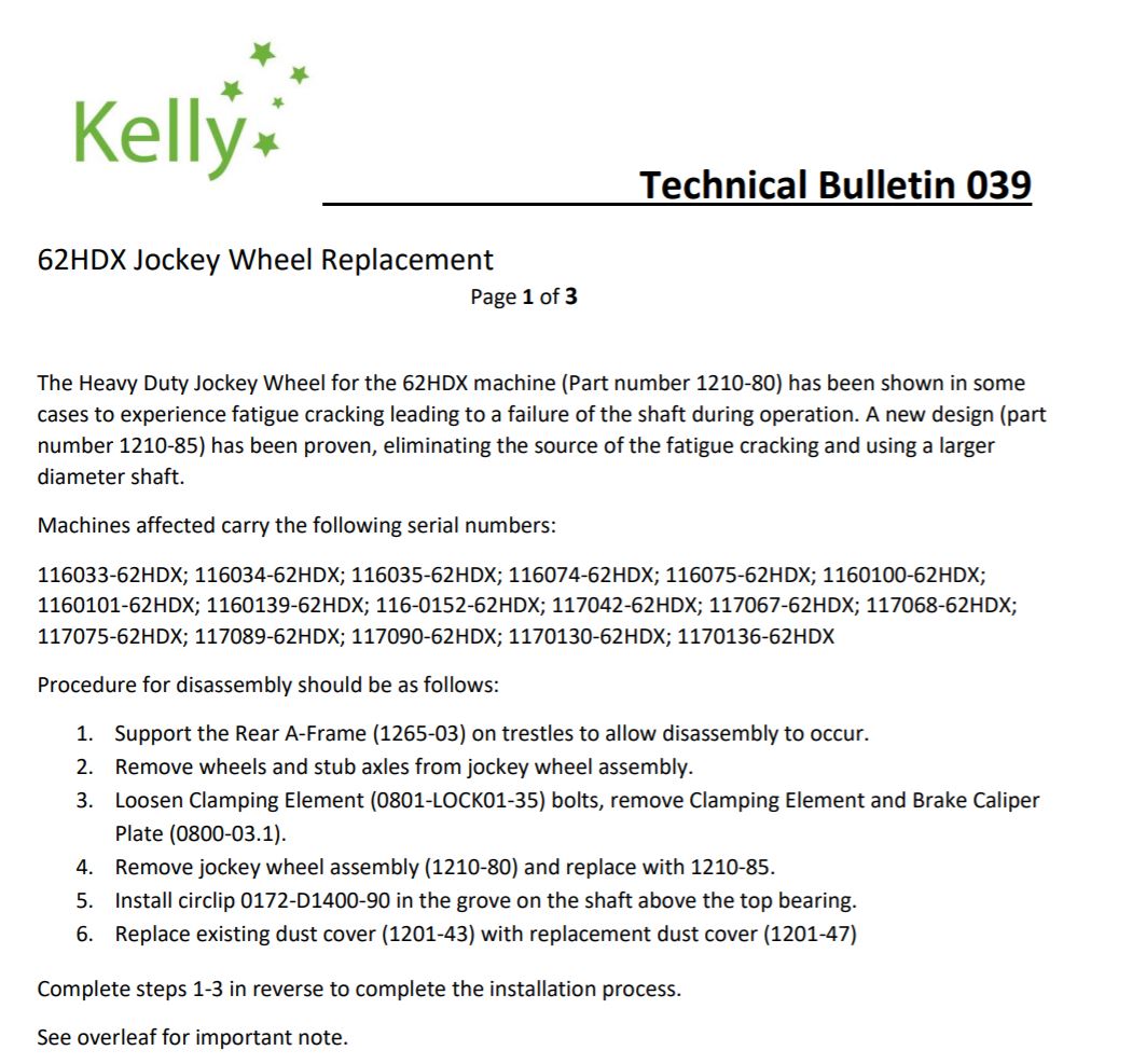 Technical Bulletins - Kelly Tillage South Africa